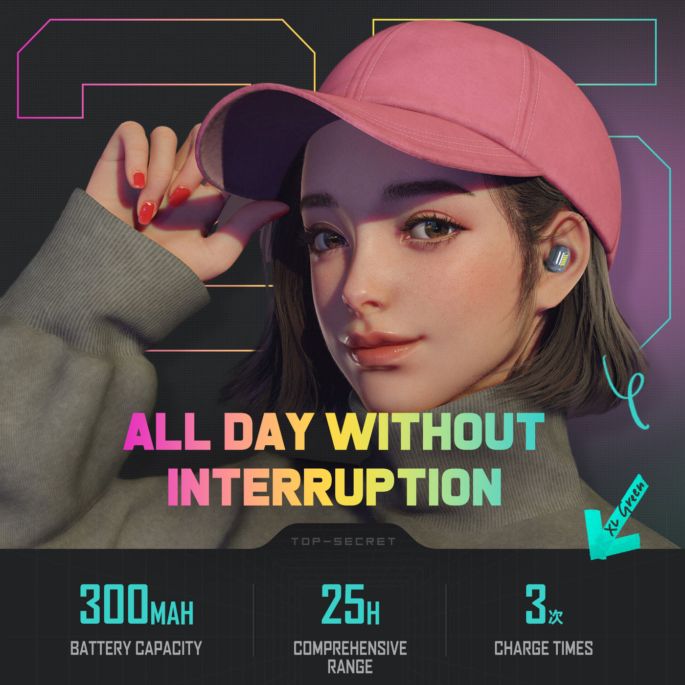 ONIKUMA T20 TWS Gaming Headset with Charging Case, Cyberpunk Design ...