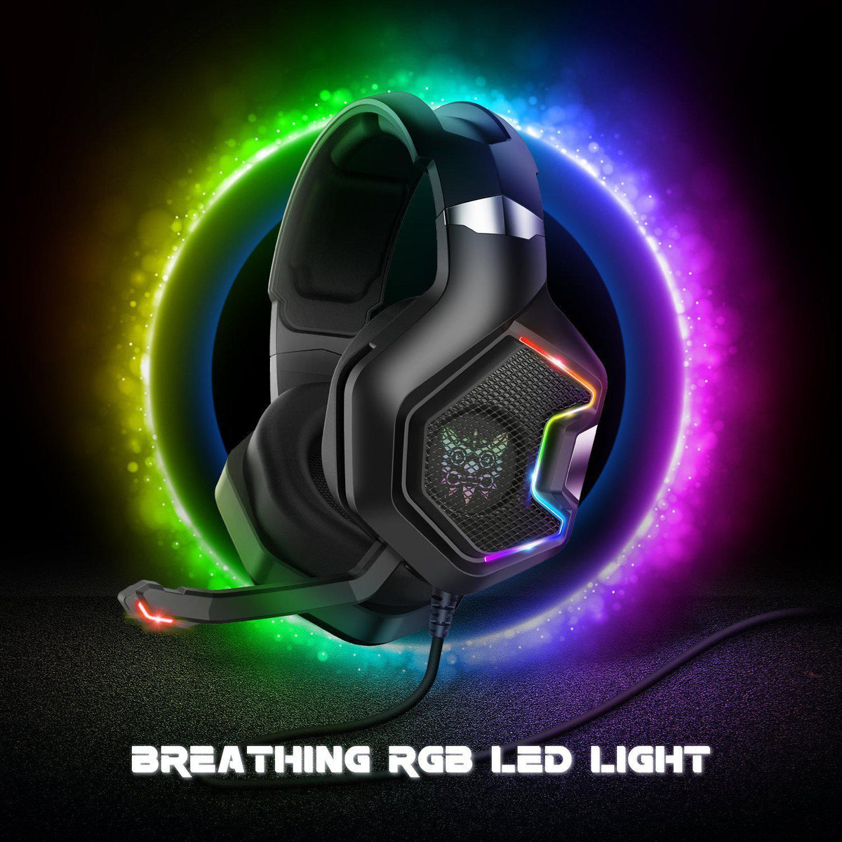 ONIKUMA K10 Pro Professional Wired Gaming Headset with RGB Backlight ...